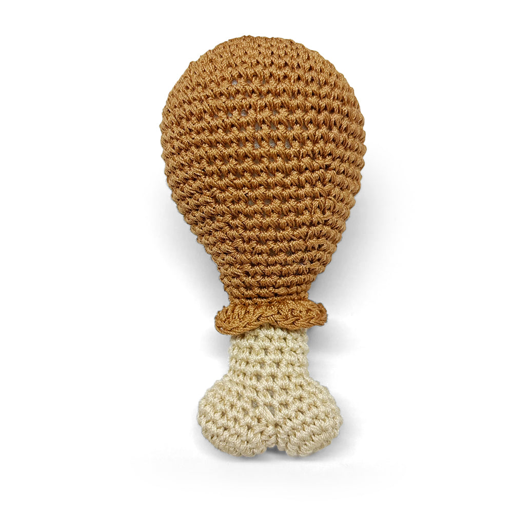 Chicken Leg Crochet Toy – DogoPet.com